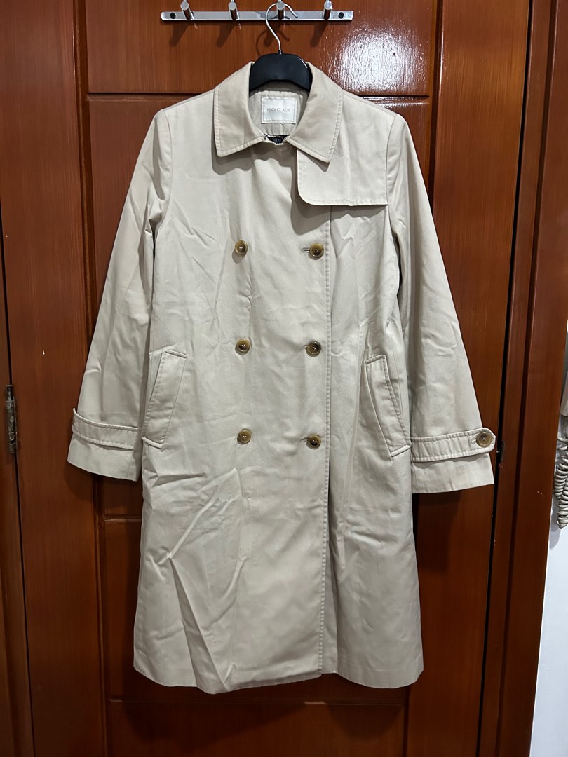 Nice Claup Trench Coat w belt, Women's Fashion, Coats, Jackets and ...