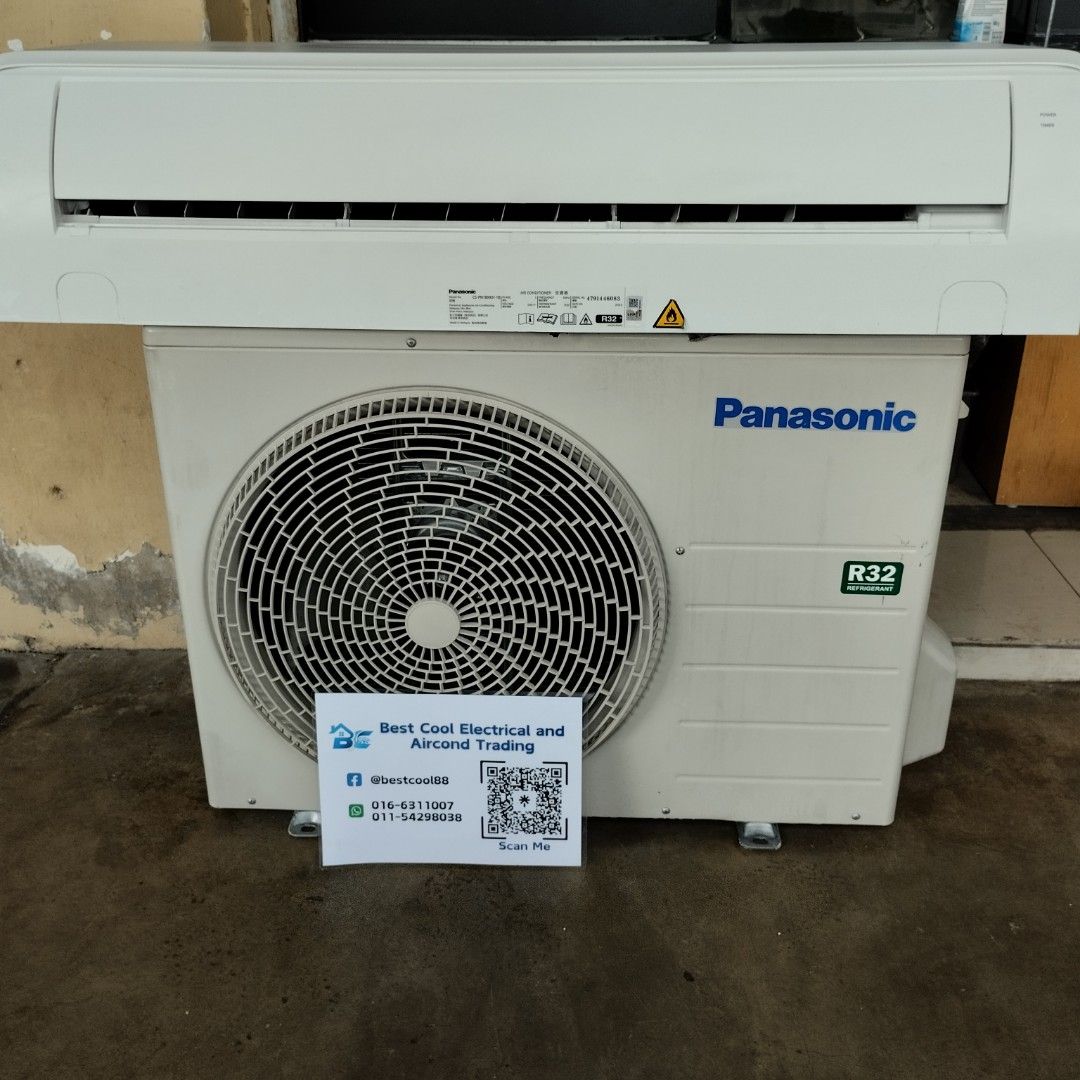 Panasonic 2Hp Used Aircond Likenew R32 2023 - Under Warranty Until 2028 ...