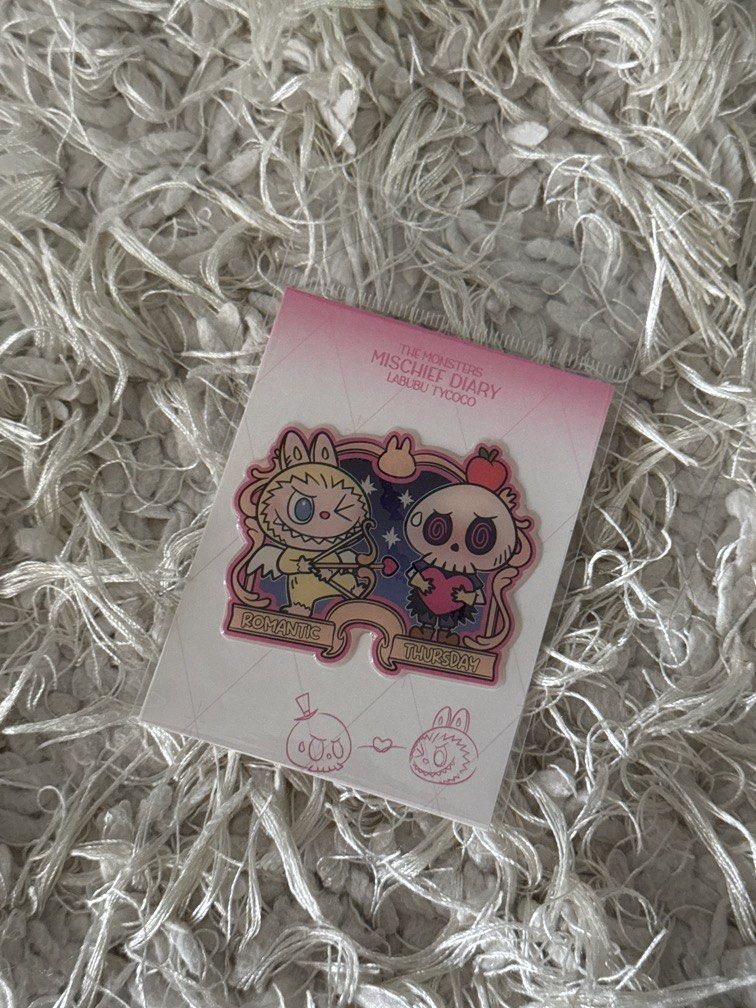 POPMART LABUBU sticker, Hobbies & Toys, Toys & Games on Carousell