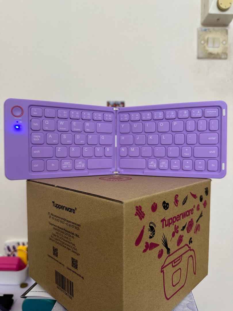 Purple Bluetooth keyboard, Computers & Tech, Parts & Accessories ...
