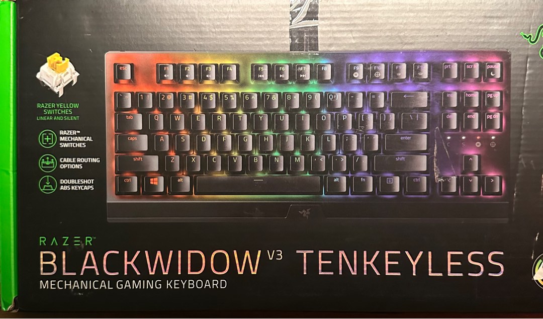 Razer Blackwidow V3 TKL MGK, Computers & Tech, Parts & Accessories ...