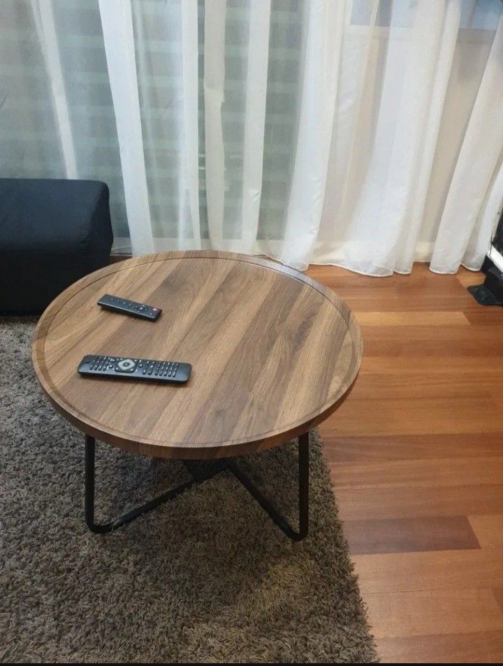 Readystock 70cm+50cm Coffee table, Living hall table, wood minimalist ...