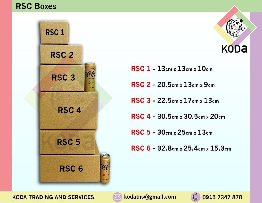 (RSC 1-2-3-4-5-6) Plain Laz-Shapi-TicToc Shipping Corrugated Christmas ...