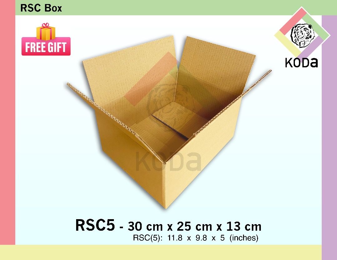 (RSC 1-2-3-4-5-6) Plain Laz-Shapi-TicToc Shipping Corrugated Christmas ...