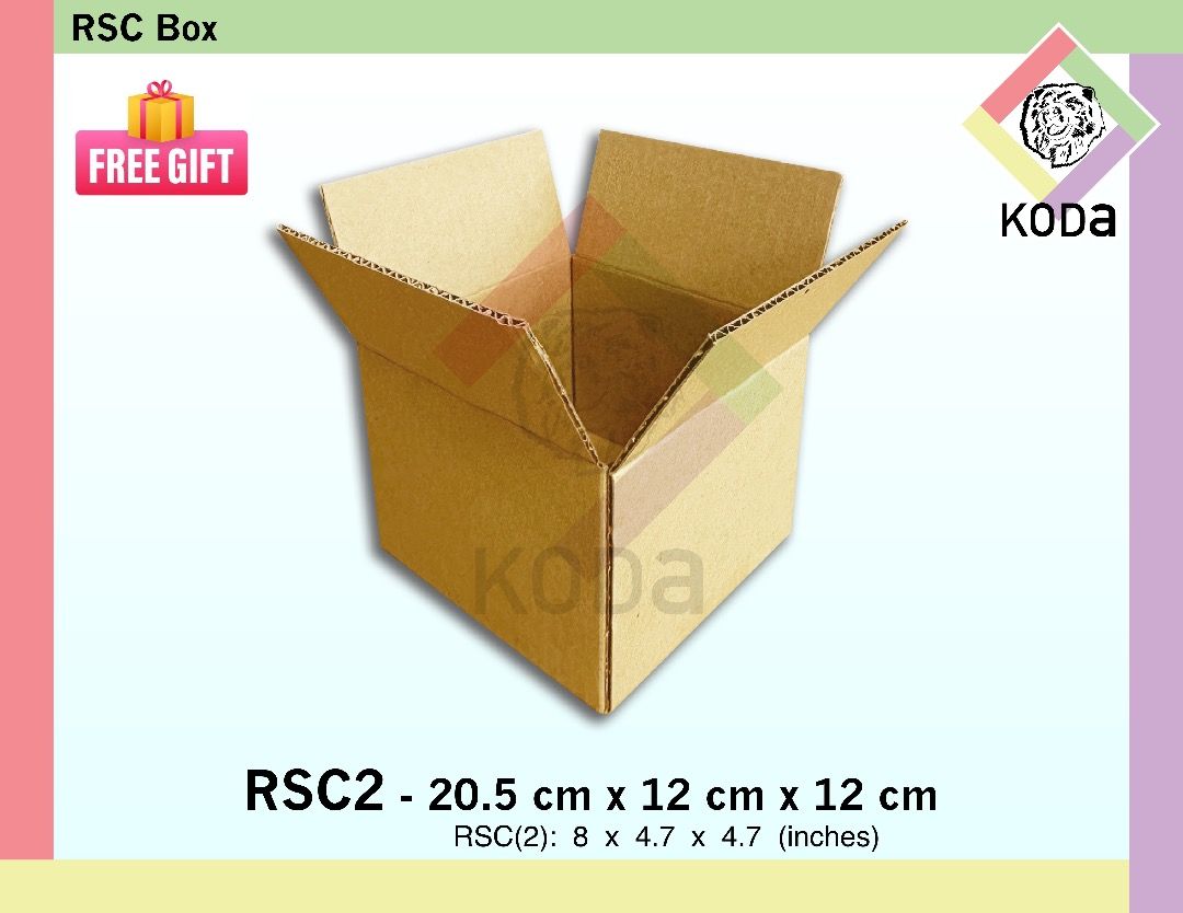(RSC 1-2-3-4-5-6) Plain Laz-Shapi-TicToc Shipping Corrugated Christmas ...