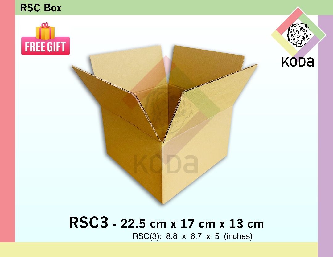 (RSC 1-2-3-4-5-6) Plain Laz-Shapi-TicToc Shipping Corrugated Christmas ...
