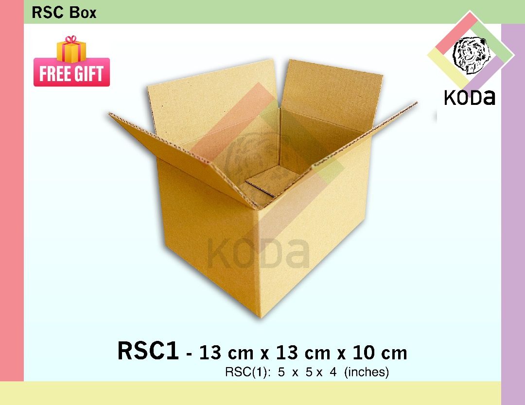 (RSC 1-2-3-4-5-6) Plain Laz-Shapi-TicToc Shipping Corrugated Christmas ...
