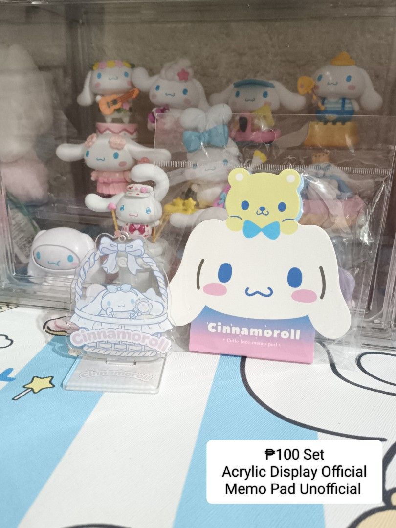 Sanrio Cinnamoroll / Cinna MemoPad & Acrylic Display, Hobbies & Toys ...