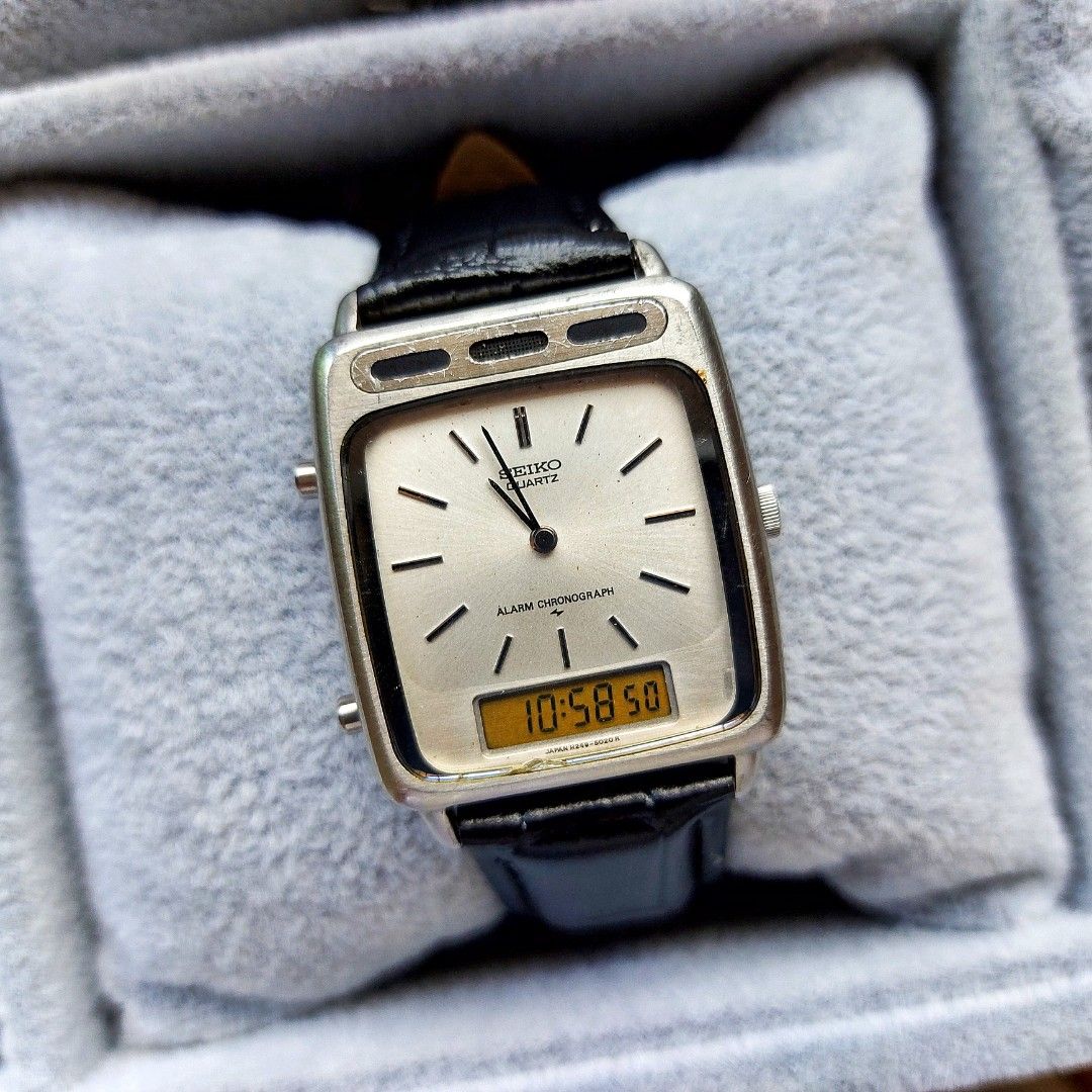 Seiko Ana Digi Tank Japan Quartz Watch, Men's Fashion, Watches ...