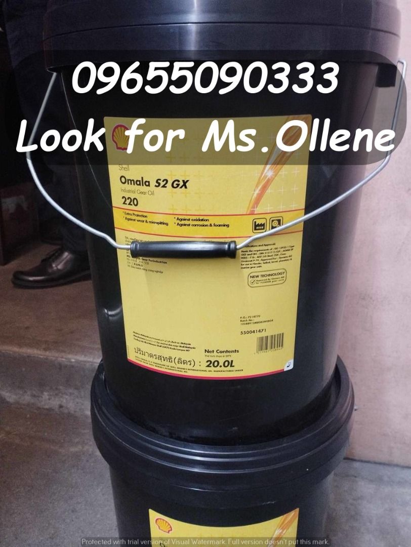 Shell Industrial Gear Oil Specs: Omala S2 GX 220, Commercial ...