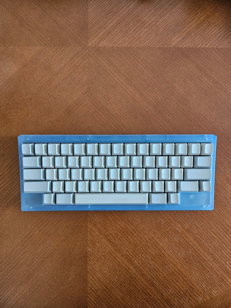 Sho S60 v2 (Blue Dyed Polycarbonate + Copper Plate + Yang Daughterboard ...