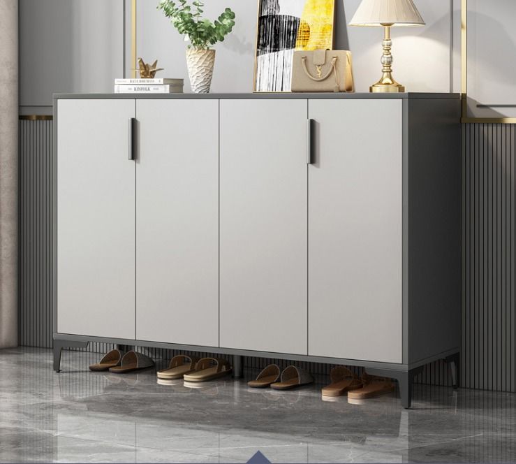 Shoe Cabinet Shoe Rack 60CM/90CM/120CM White/Grey Storage Cabinet ...