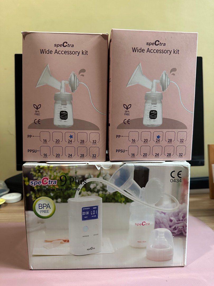 Spectra 9 Plus with 2 Wide Accessory Kits, Babies & Kids, Nursing ...