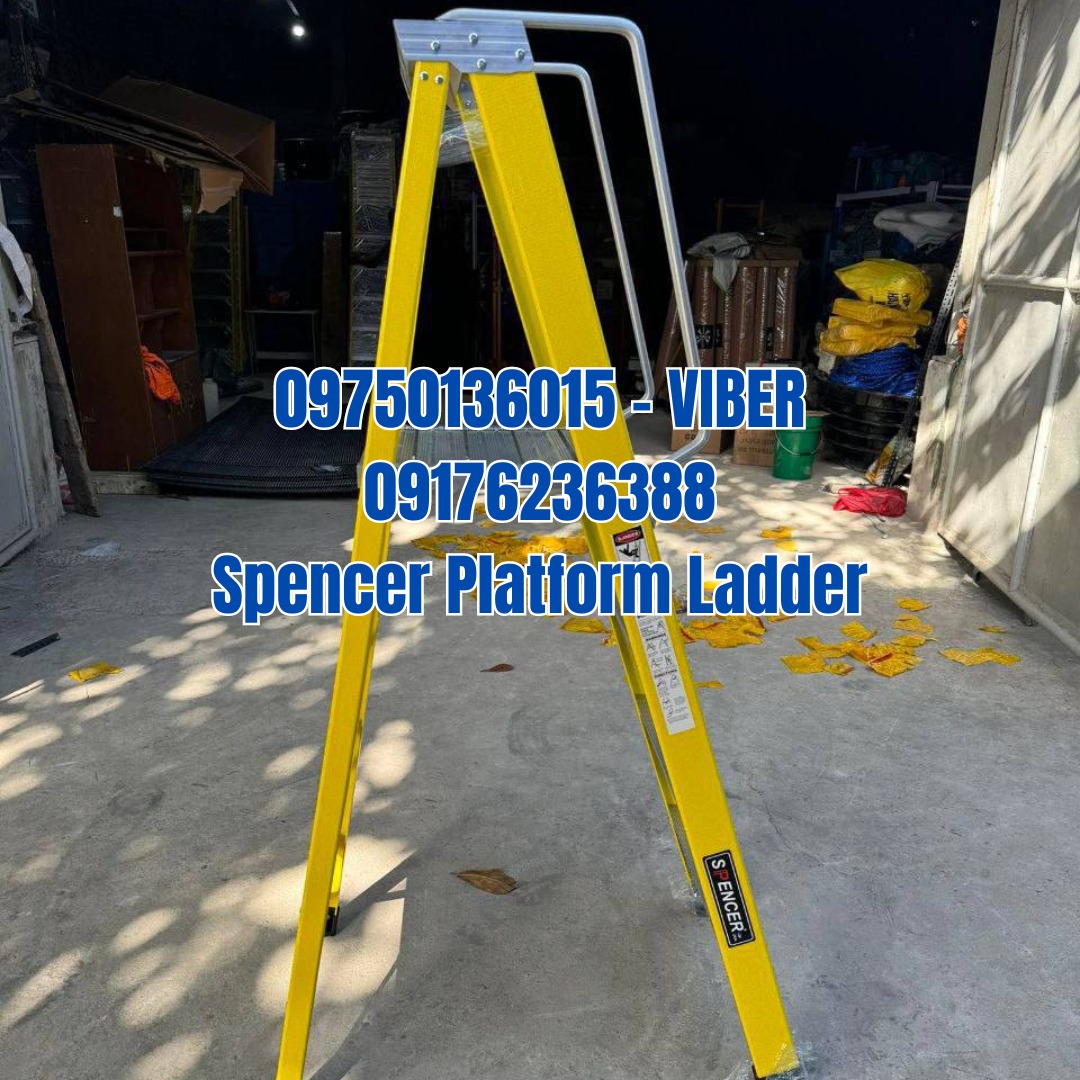 Spencer Platform Ladder (Yellow), Commercial & Industrial, Construction ...