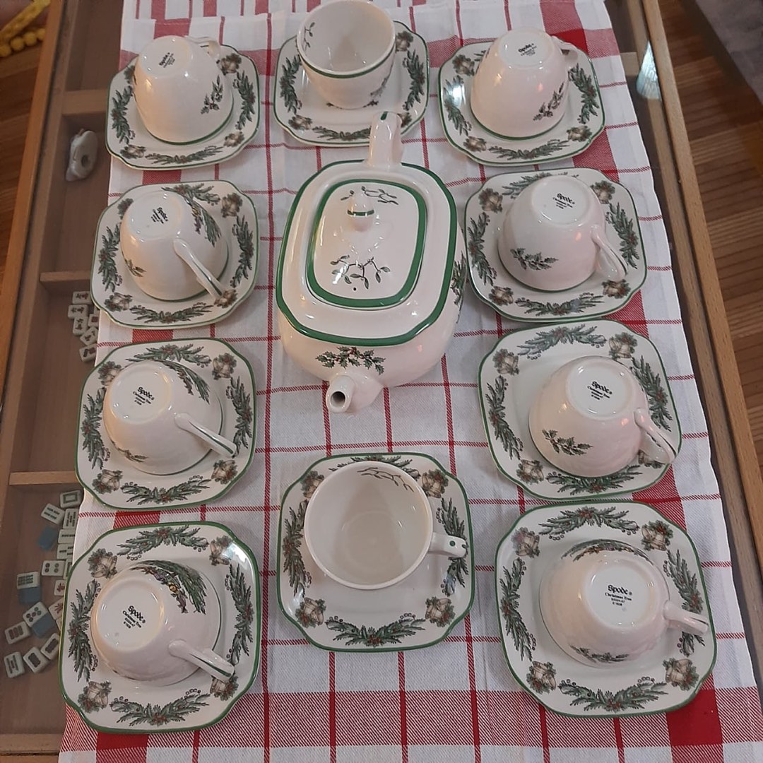 Spode Christmas Tree Tea Set Dinnerware Collection, Furniture & Home ...