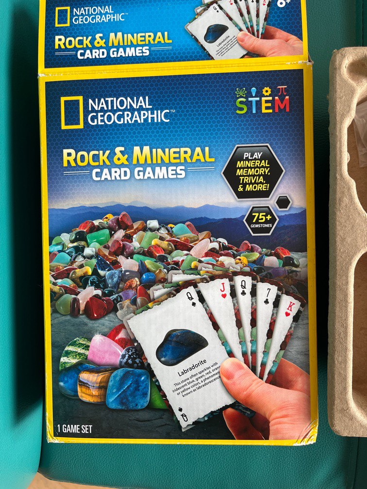 Stem- national geographic rock & mineral card games, 興趣及遊戲, 玩具 & 遊戲類 ...