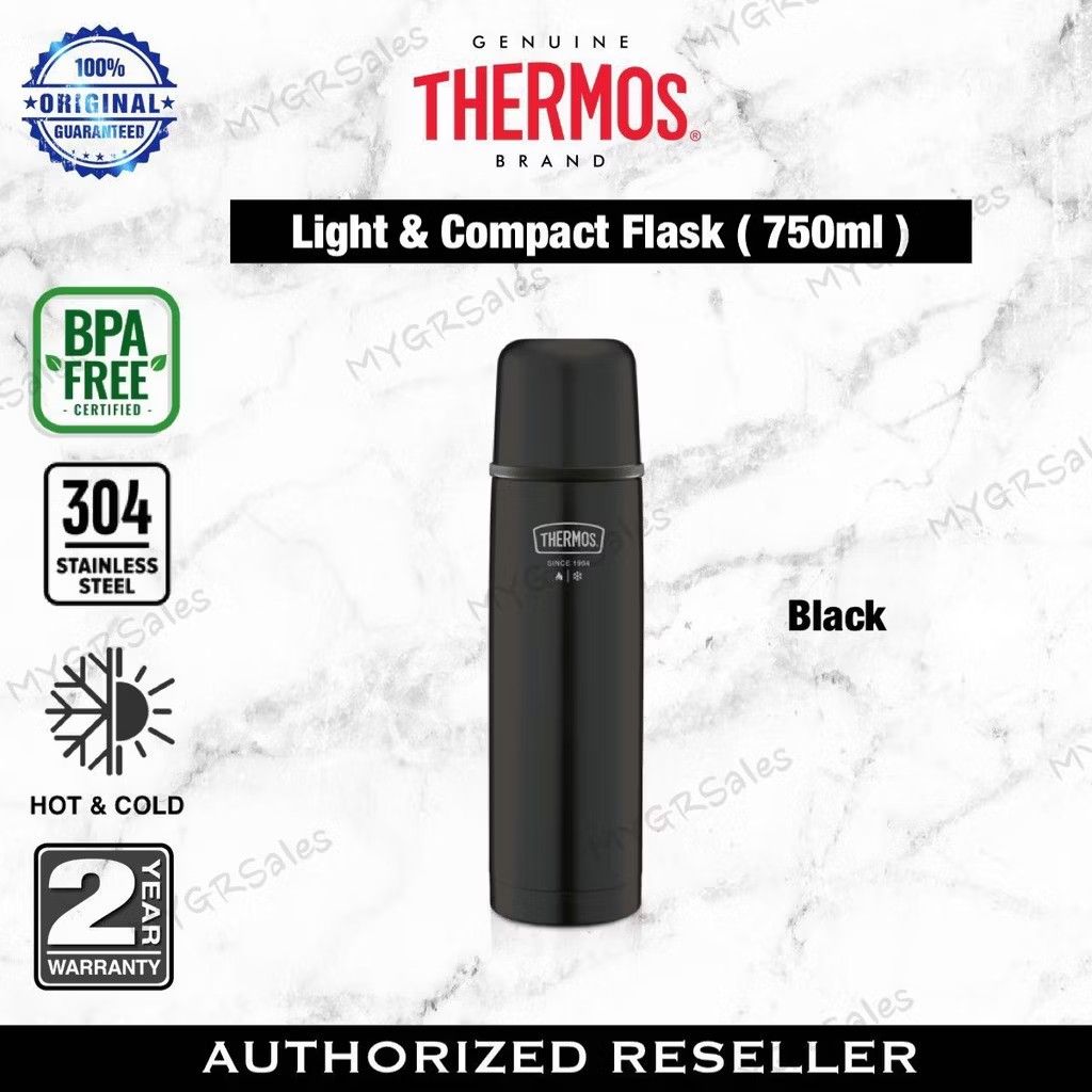 Thermos light&compact stainless steel thermal flash 750ml/1.0L original ...