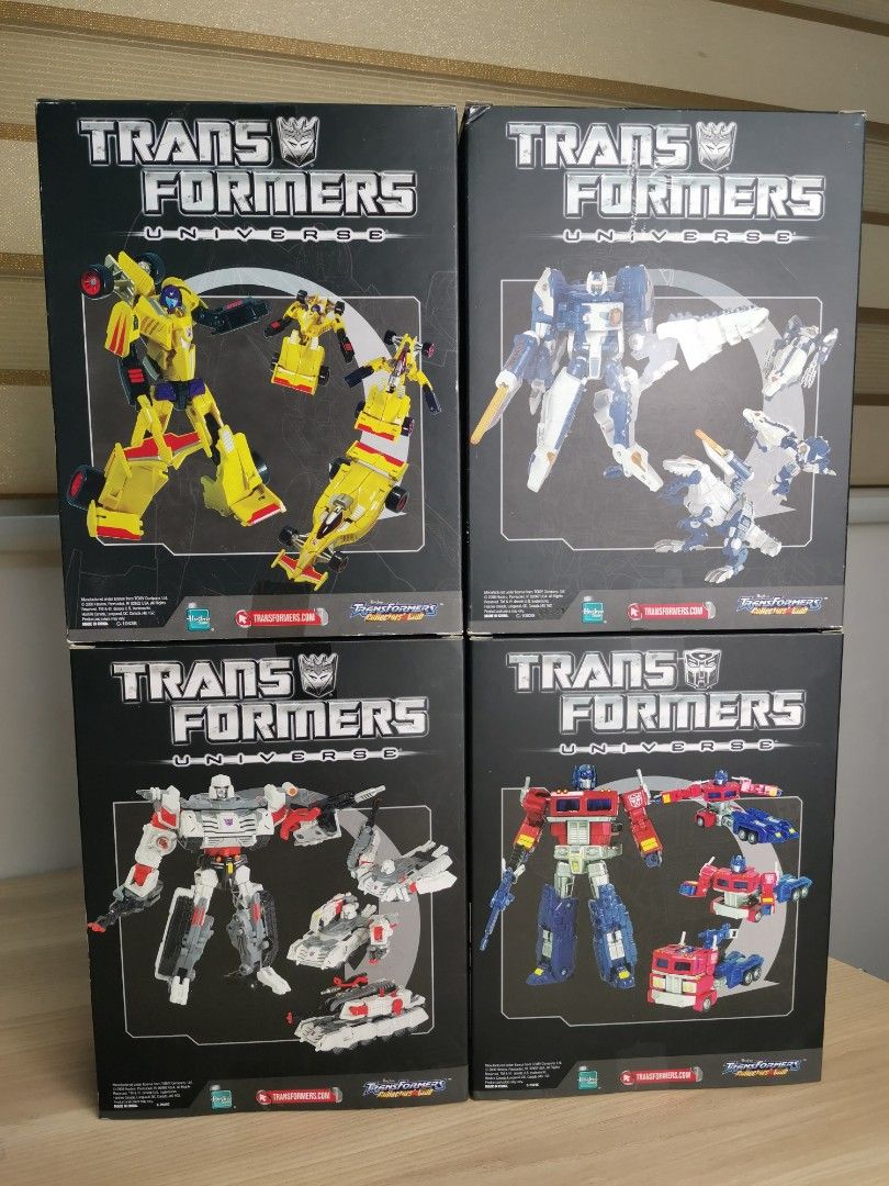 Transformers Universe Special Edition Set Optimus Prime Megatron Mirage ...