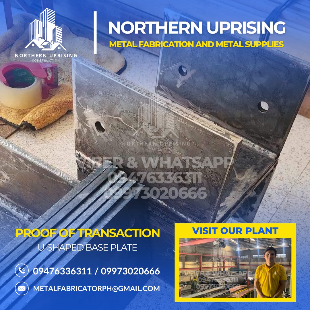 U Base Plate | HSS Steel | Metal Fabrication | Base Plate | Gusset ...