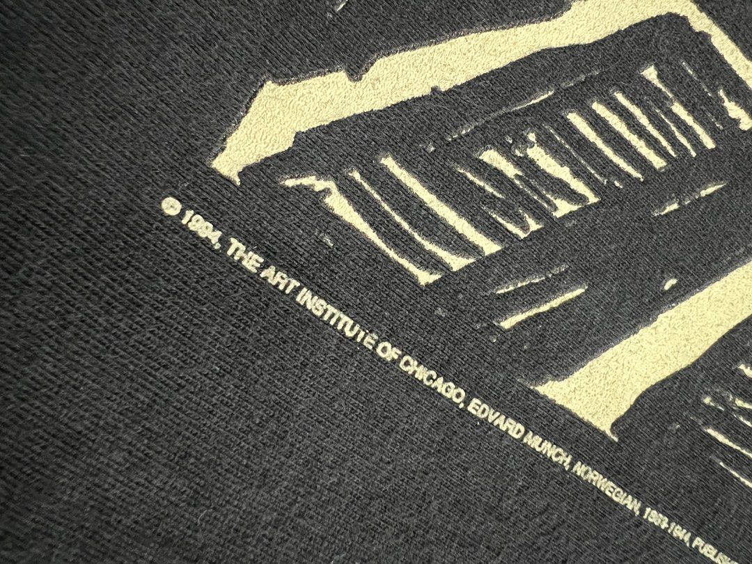 Vintage 1994 SCREAM Painting by Edvard Munch 90s Shirt, Men's Fashion ...