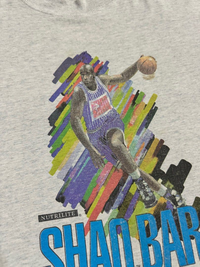 Vintage 1995 Nutrilite SHAQ Bar Shaquille NBA Tshirt, Men's Fashion ...