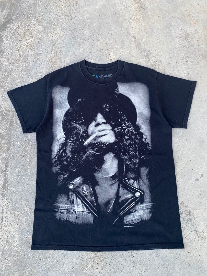 Vintage Y2K Slash Gun n Roses Liquid Blue, Men's Fashion, Tops & Sets ...