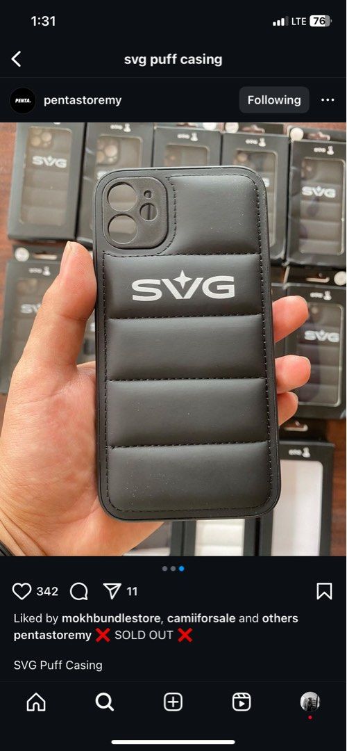 WTB SVG CASING PUFF IPHONE 11 ‼️‼️, Looking For on Carousell