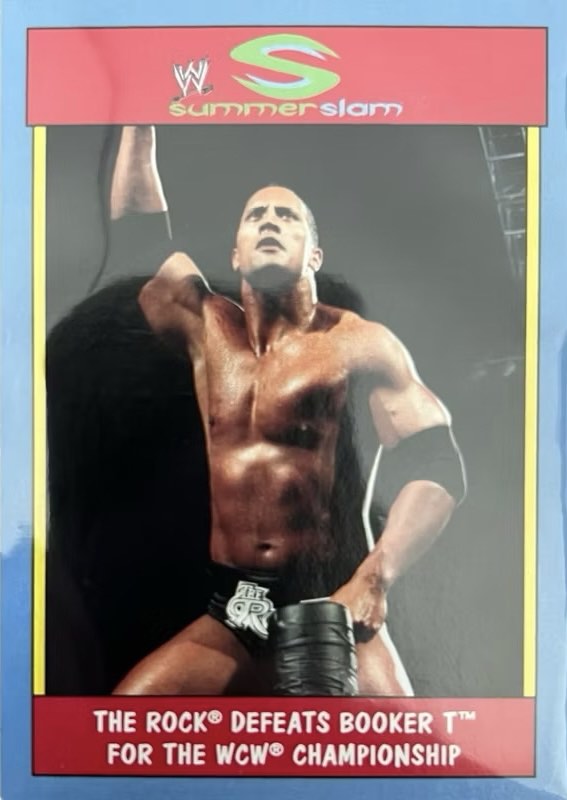 WWE CARDS | The Rock | Topps '17 (Summerslam), Hobbies & Toys, Toys ...