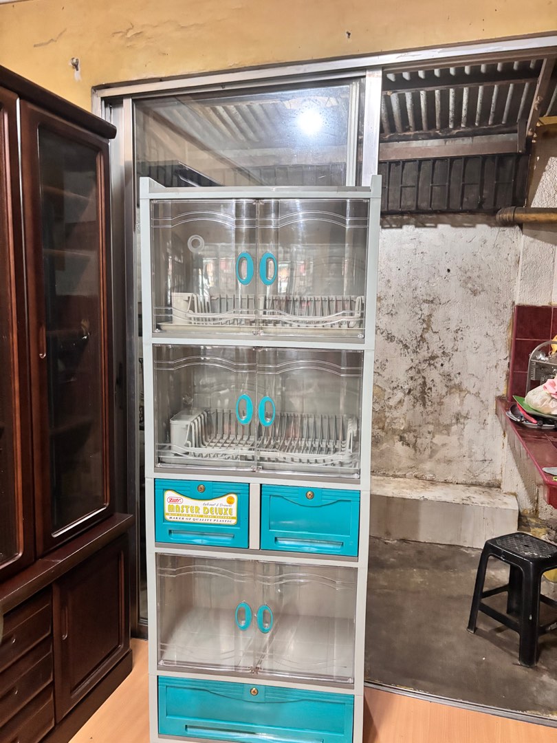 Zooey Master Deluxe Dish Cabinet, Furniture & Home Living, Furniture ...