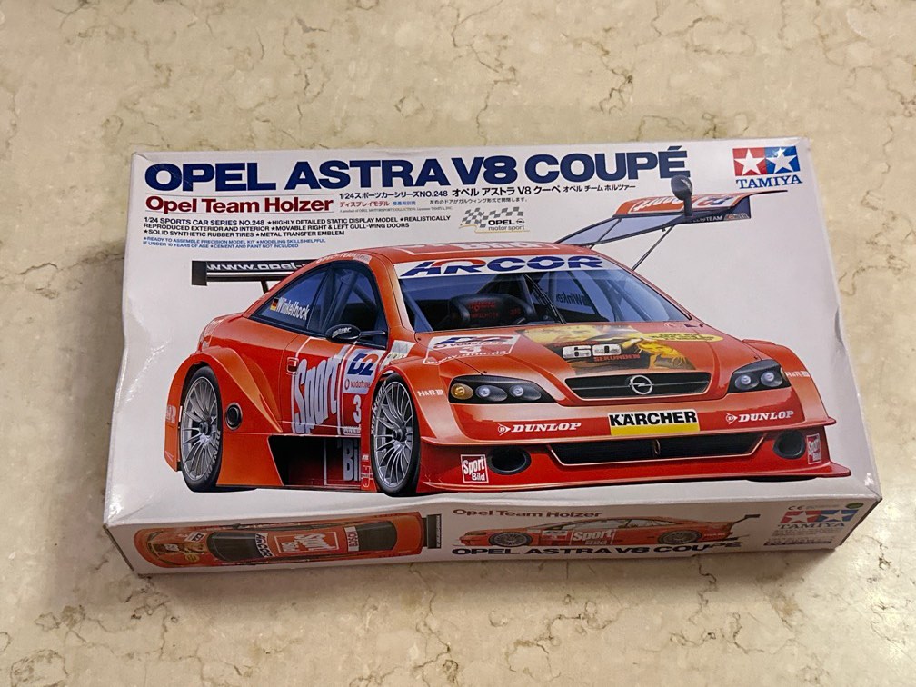 1/24 田宮 雙星 Tamiya Opel Astra V8 Coupe Opel Team Holzer, 興趣及遊戲, 玩具 & 遊戲類 ...