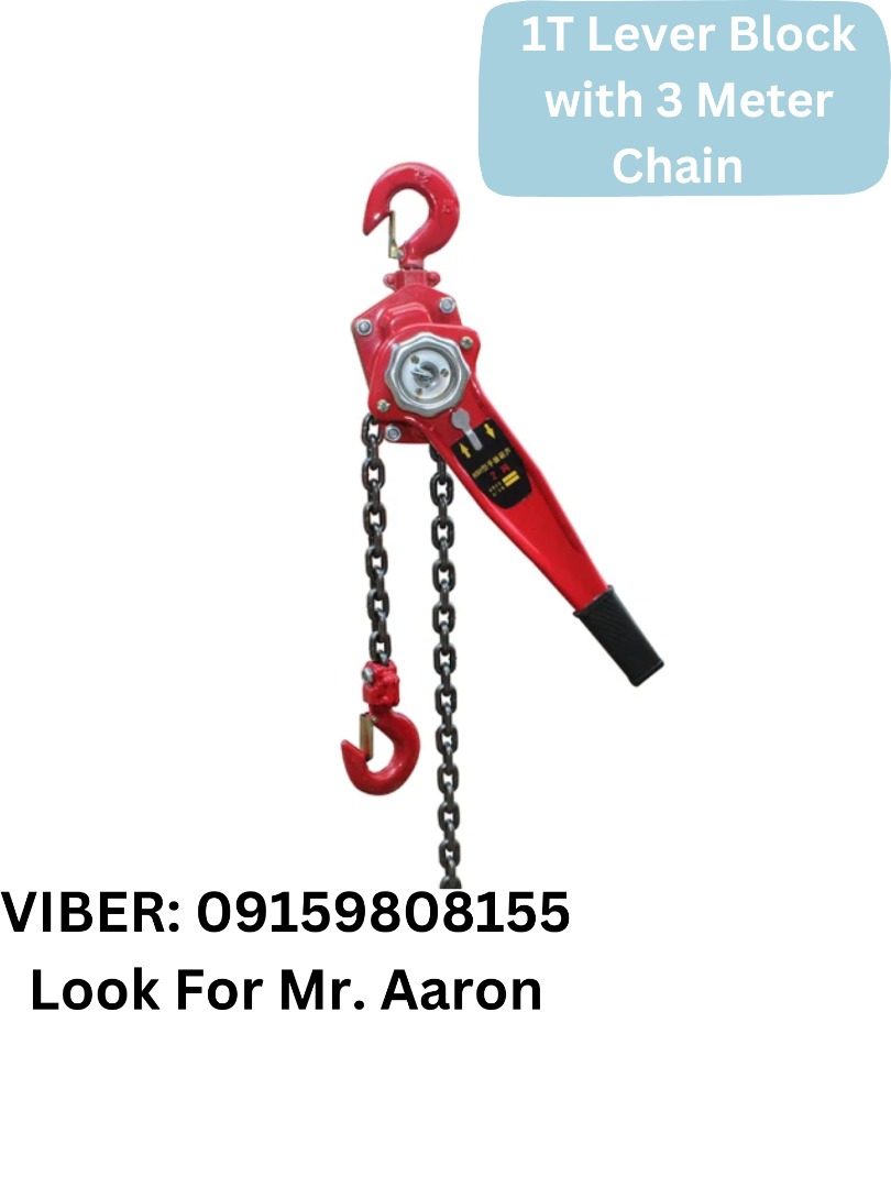 1T Lever Block with 3 Meter Chain, Commercial & Industrial ...