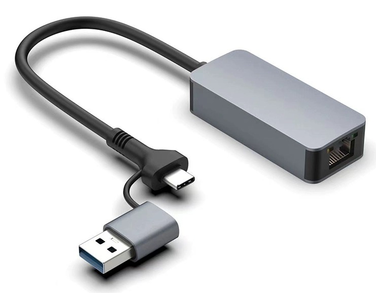 2.5G LAN adapter, USB typeC,typeA to RJ45 / 2.5Gbps Ethernet Adapter ...