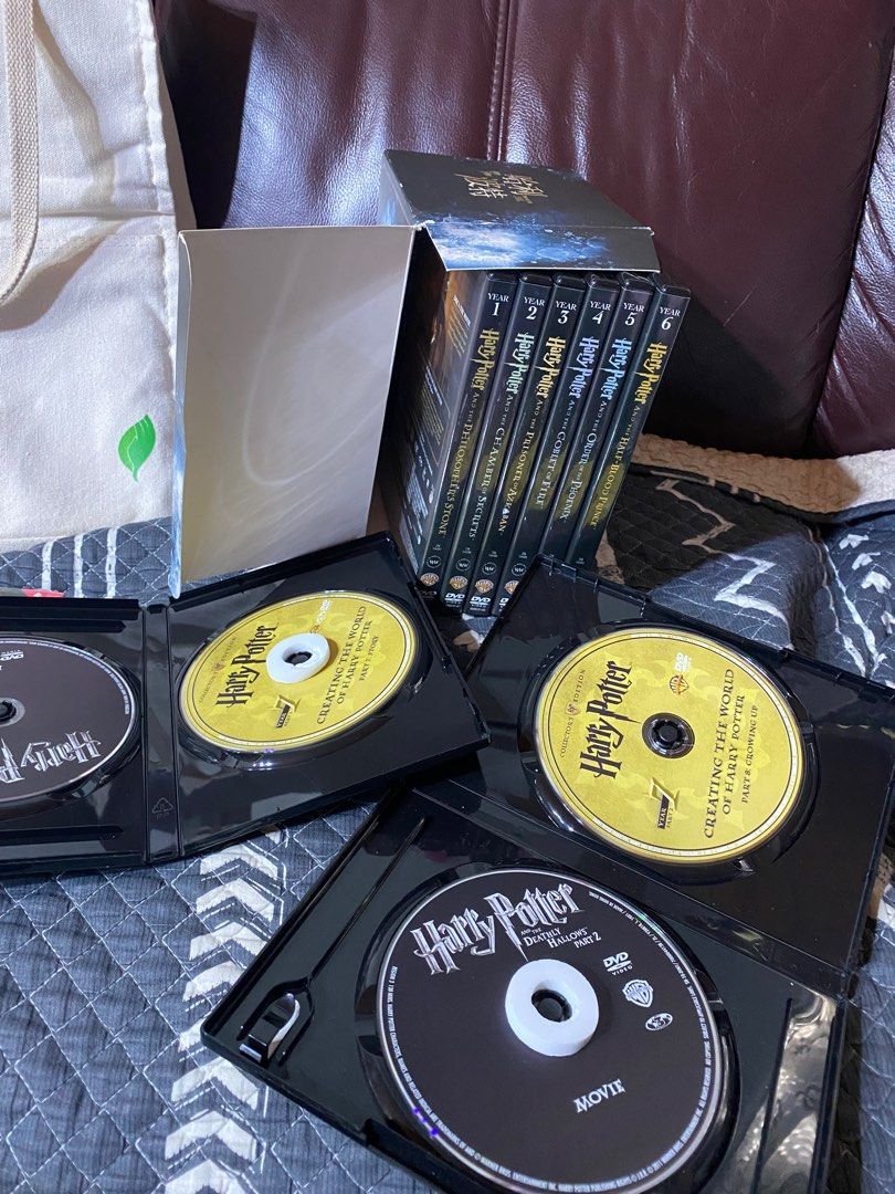 哈利波特 終極全套合集 16碟紀念版 (16DVD, 書籍、休閒與玩具, 樂器、音樂相關, CD、DVD在旋轉拍賣