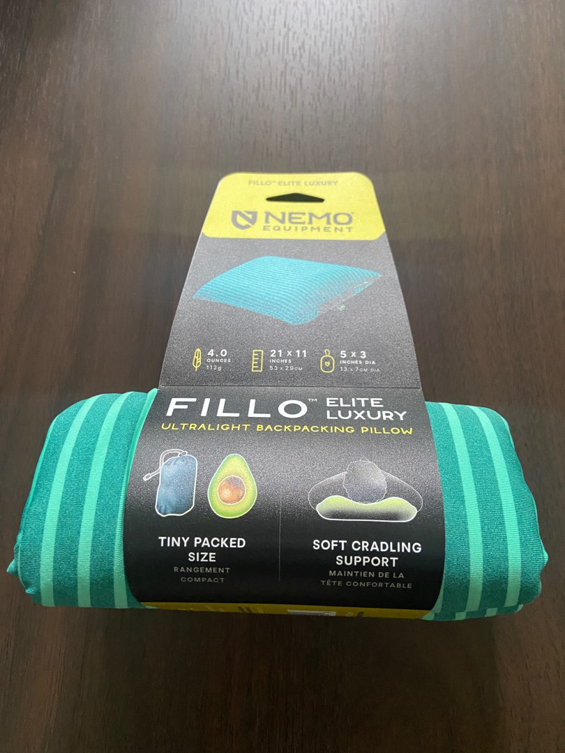 超抵 超輕便Nemo Fillo™ Elite Luxury Backpacking Pillow, 運動產品, 行山及露營 - Carousell