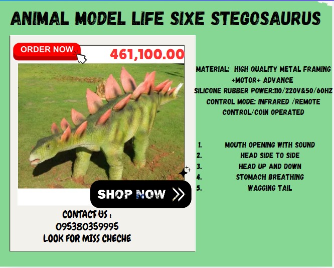 Animal Model Life Sixe Stegosaurus, Everything Else, Others on Carousell