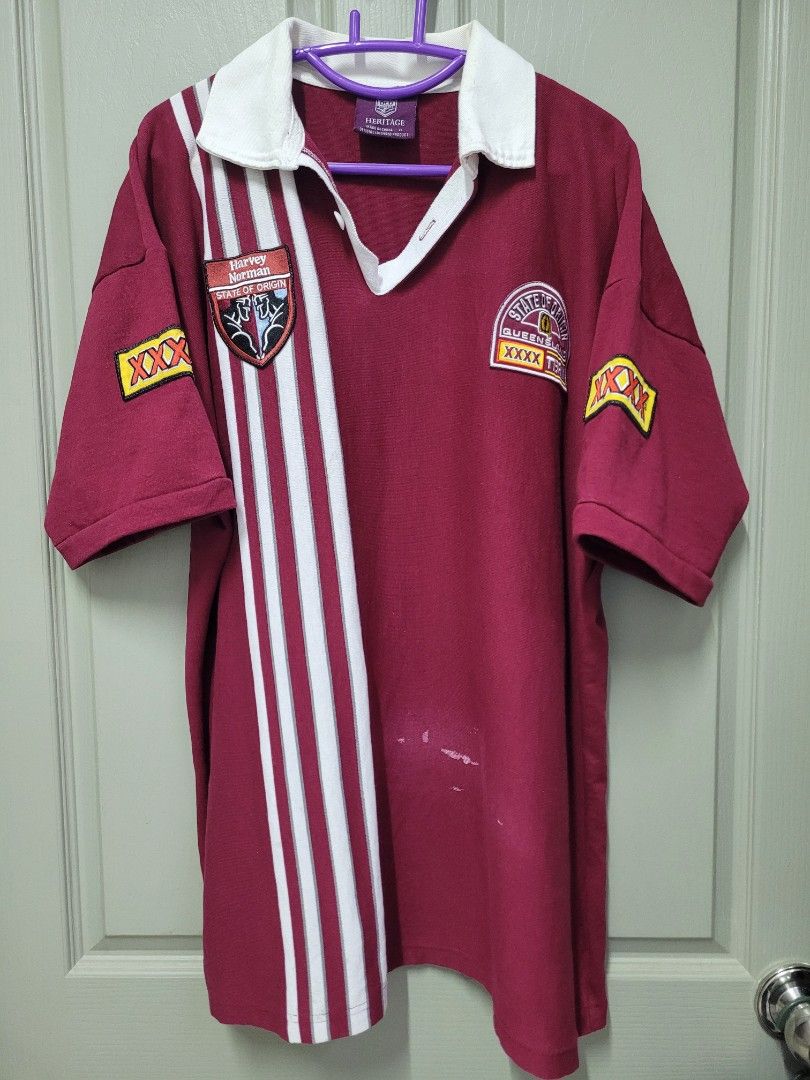 Authentic 1999 State Of Origin Queensland Maroons rugby jersey jersi ...