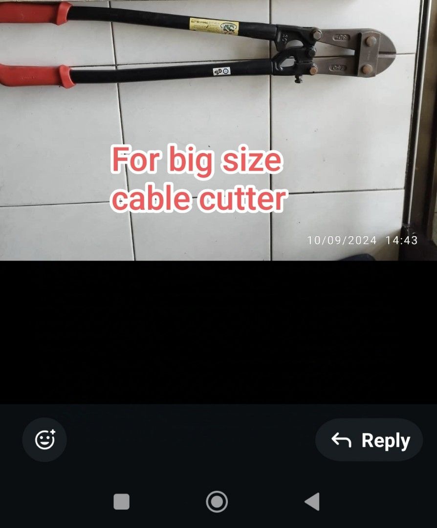 Big size cable cutter (about 30 inch), Furniture & Home Living ...