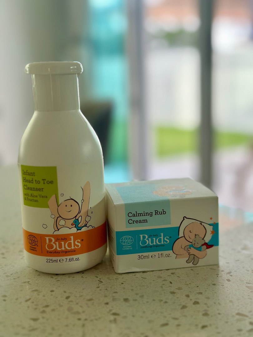 Buds baby calming rub cream and infant head to toe cleanser set, Babies ...