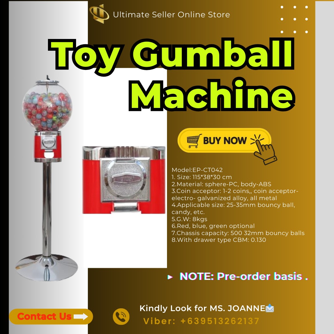 Capsule Toy Gumball Machine Candy Vending Machine with Stand ...