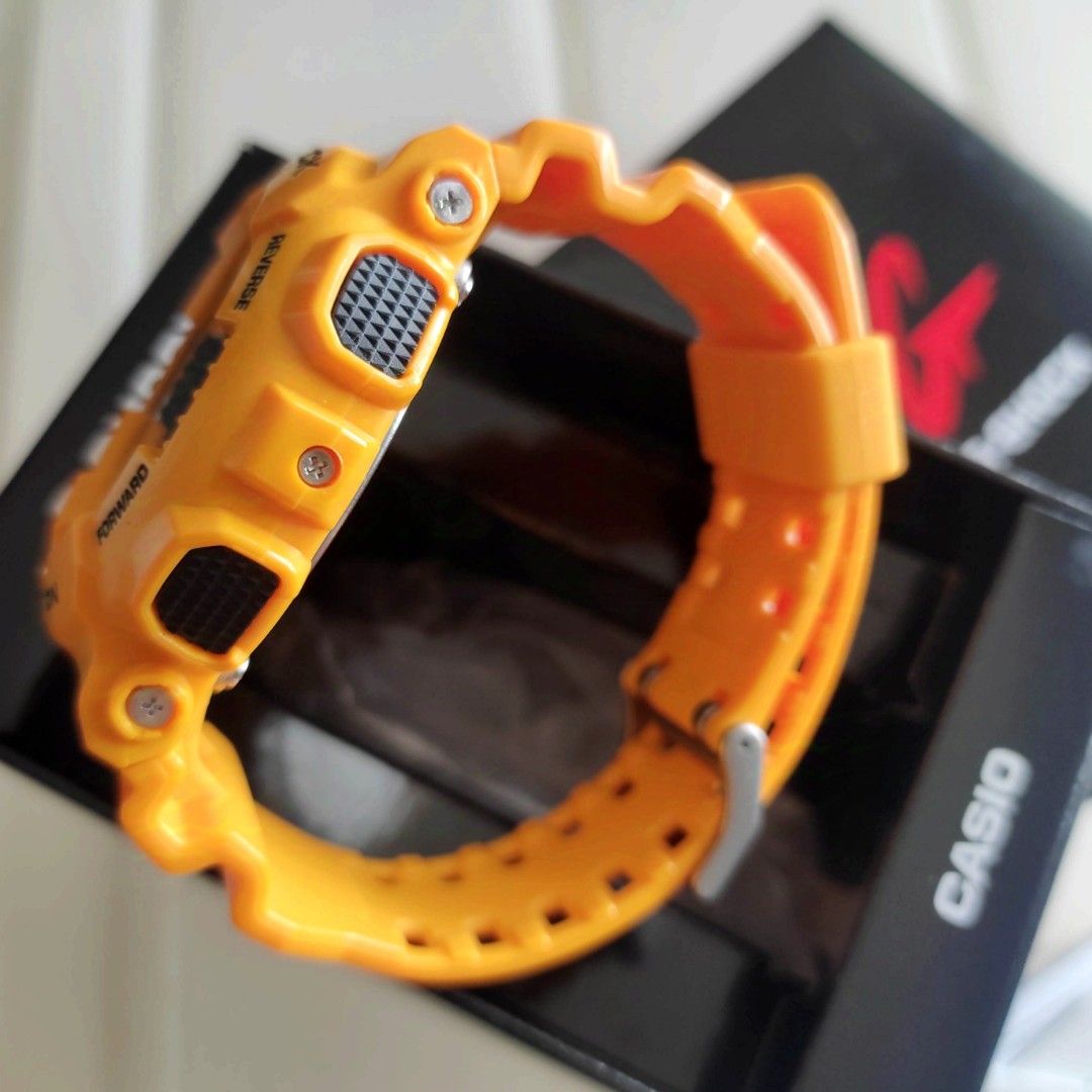 CASIO G-Shock GA-100A-9ADR (BUMBLEBEE ) analog-digital gshock ga-100 ...