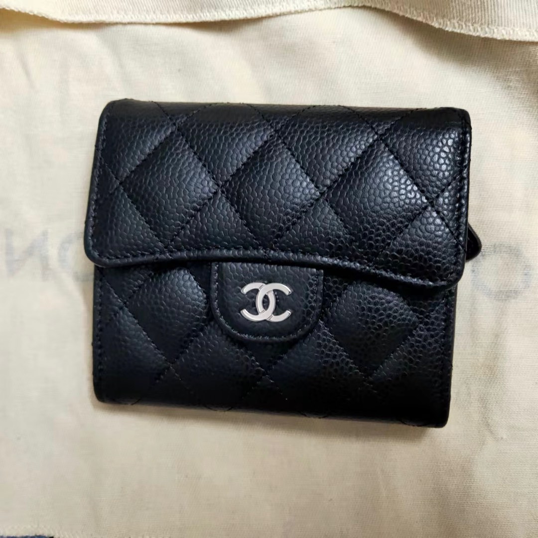 Chanel cf wallet&card holder-2023, Luxury, Bags & Wallets on Carousell