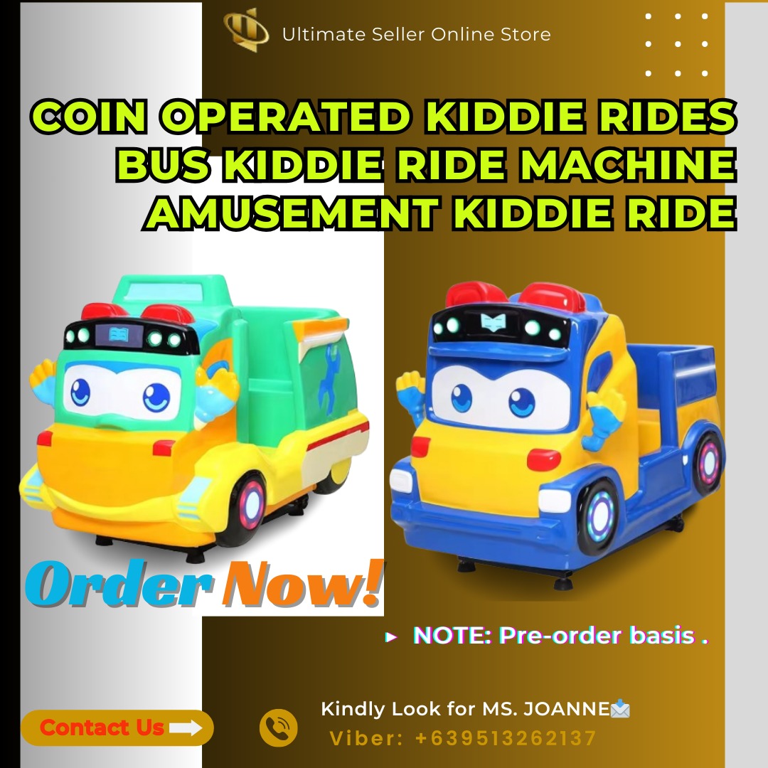COIN OPERATED KIDDIE RIDES BUS KIDDIE RIDE MACHINE AMUSEMENT KIDDIE ...