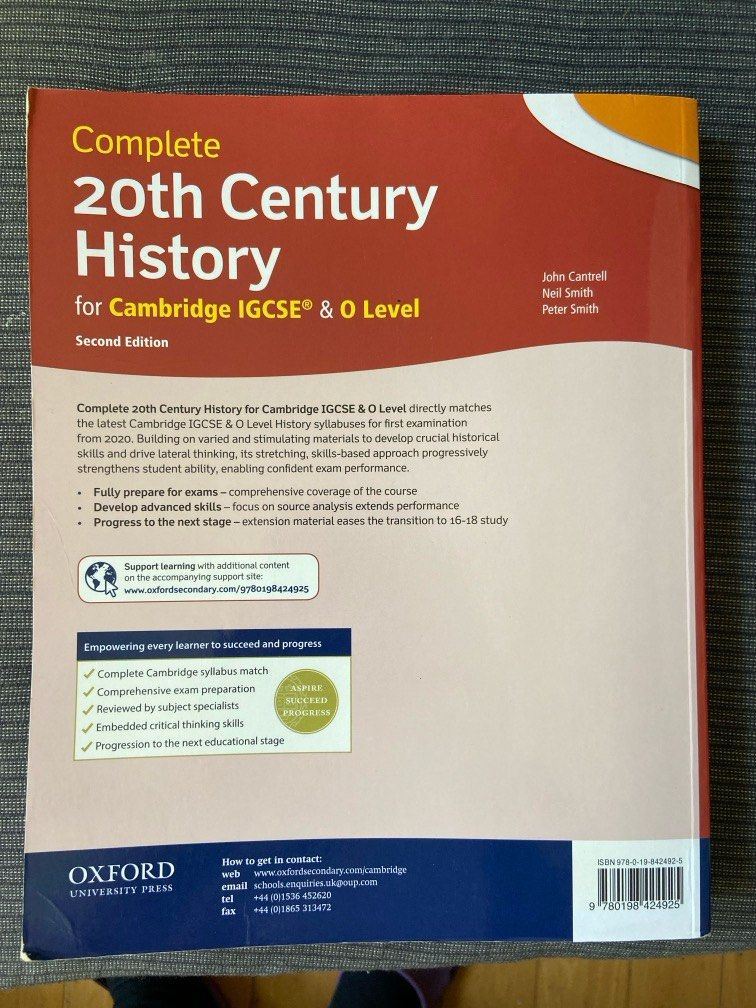 Complete 20th Century History, 興趣及遊戲, 書本 & 文具, 教科書 - Carousell