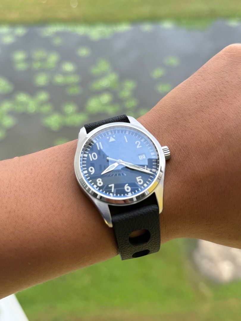 Cronos Blue Sterile Pilot Watch IWC Homage, Men's Fashion, Watches ...