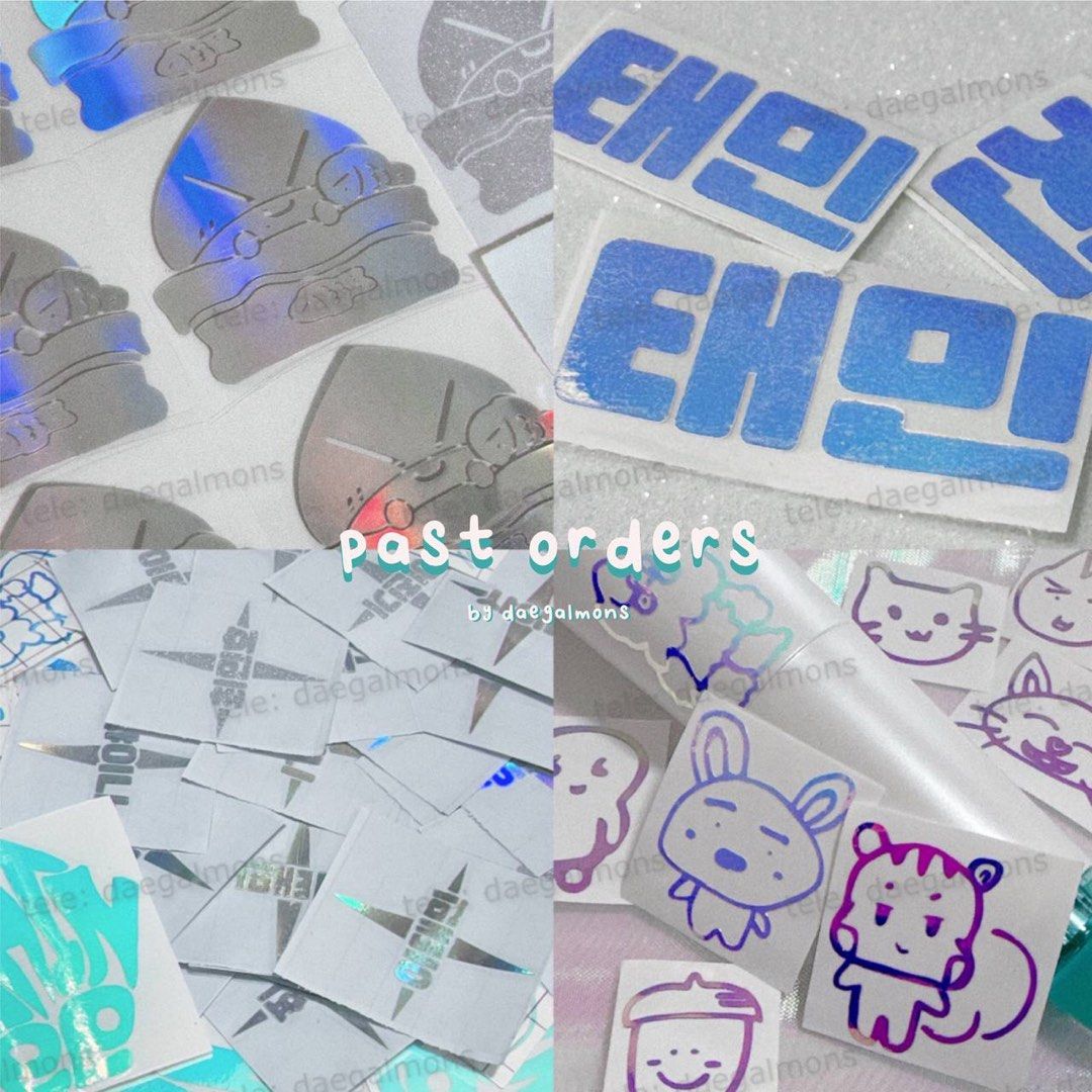 CUSTOM LIGHTSTICK STICKER PRINTING VINYL NAME KPOP NAME DECO NCT DREAM ...