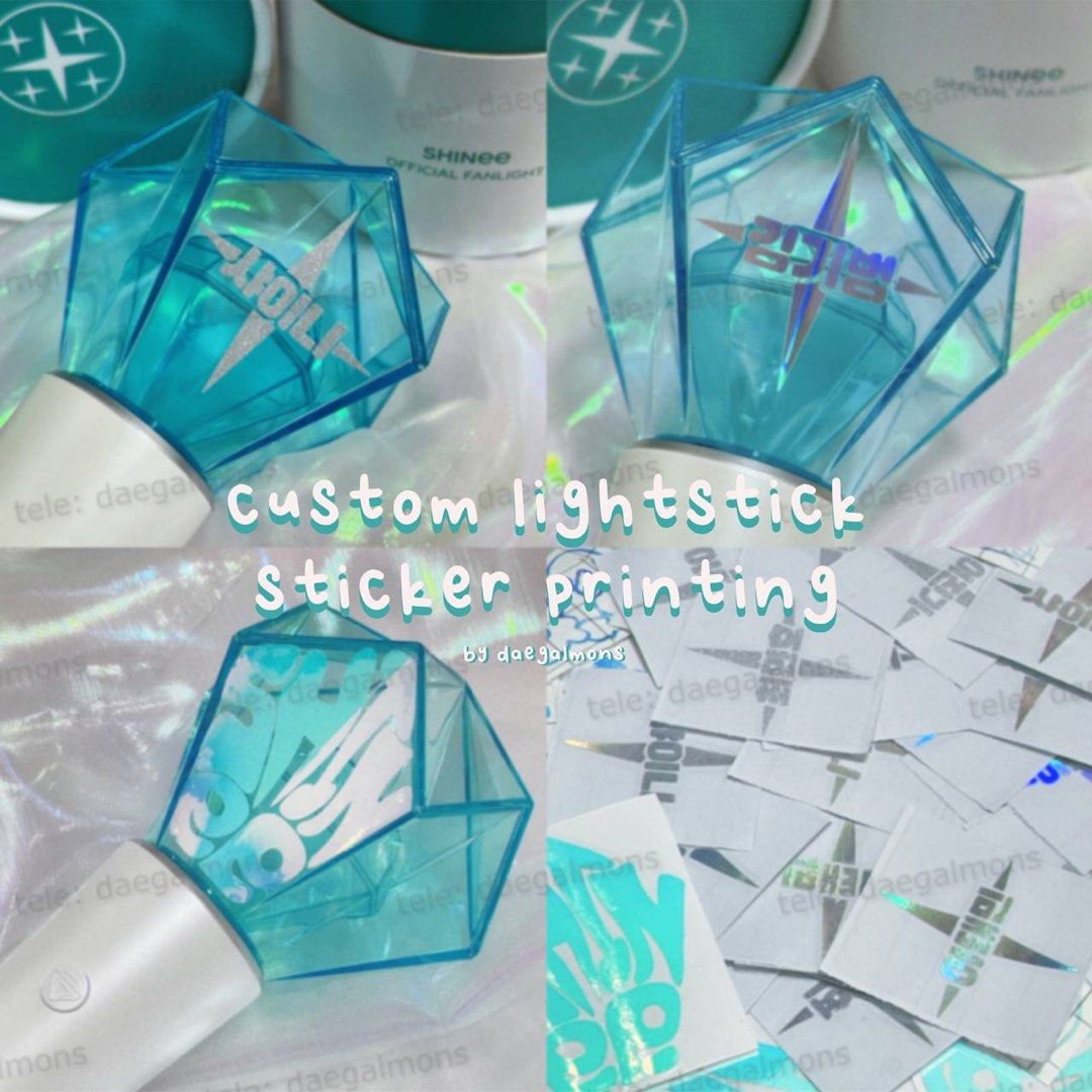 CUSTOM LIGHTSTICK STICKER PRINTING VINYL NAME KPOP NAME DECO NCT DREAM ...