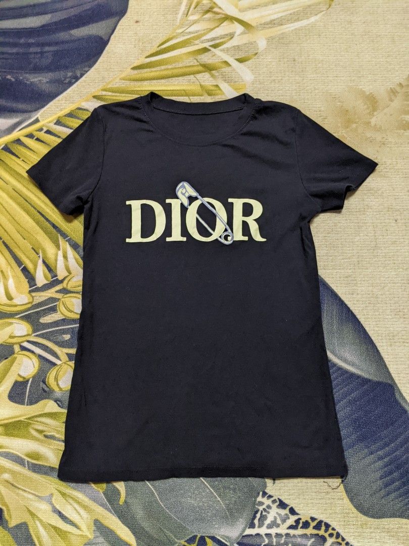 Dior punk black tee minimalist gothic Korean k-pop hysteric undercover ...