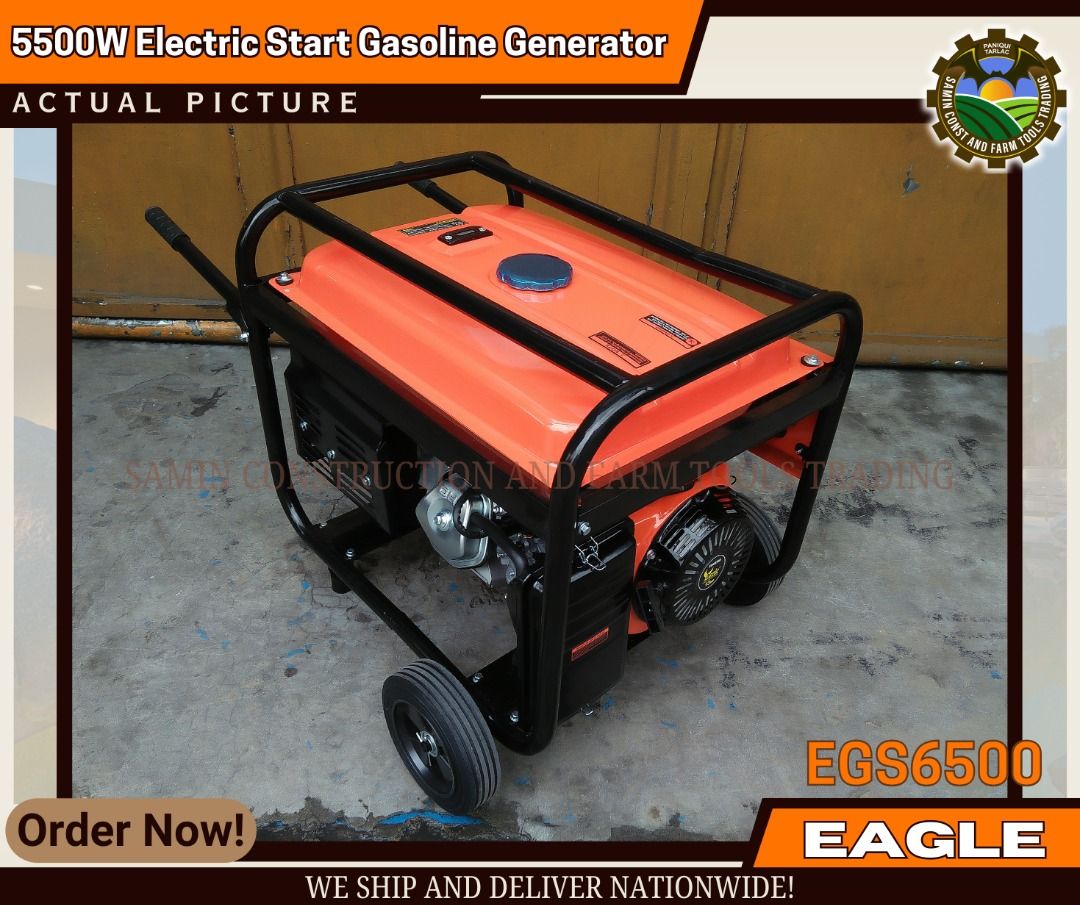 EAGLE Gasoline Generator Set 4 Stroke Open Type Air-Cooled Household ...