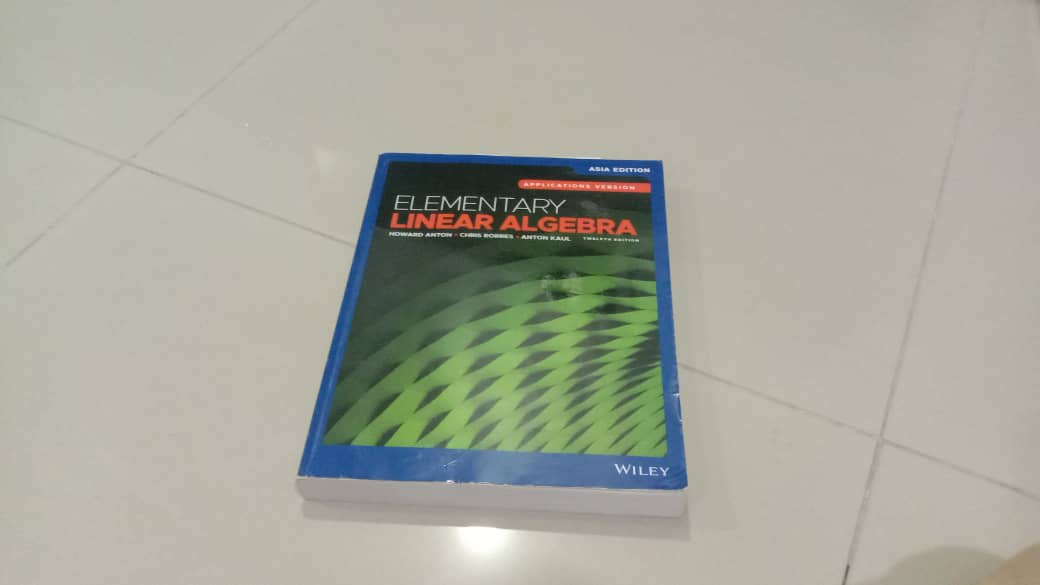 Elementary Linear Algebra-Textbook, Hobbies & Toys, Books & Magazines, Textbooks on Carousell