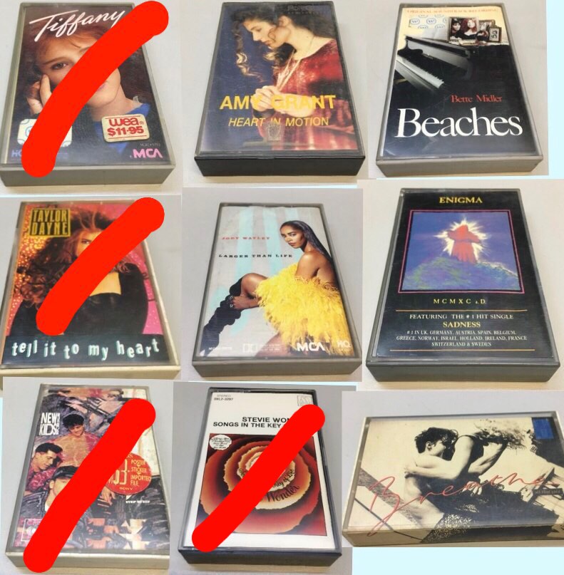 (Eng Cassette) 1st pressed Tiffany, Amy Grant , Beaches OST Betty ...